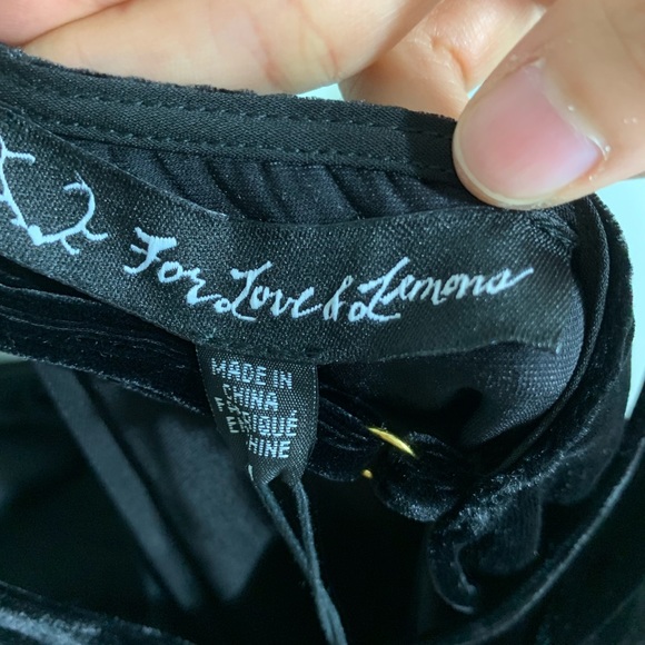 For Love And Lemons | Dresses | For Love Lemons Collette Velvet Tank ...